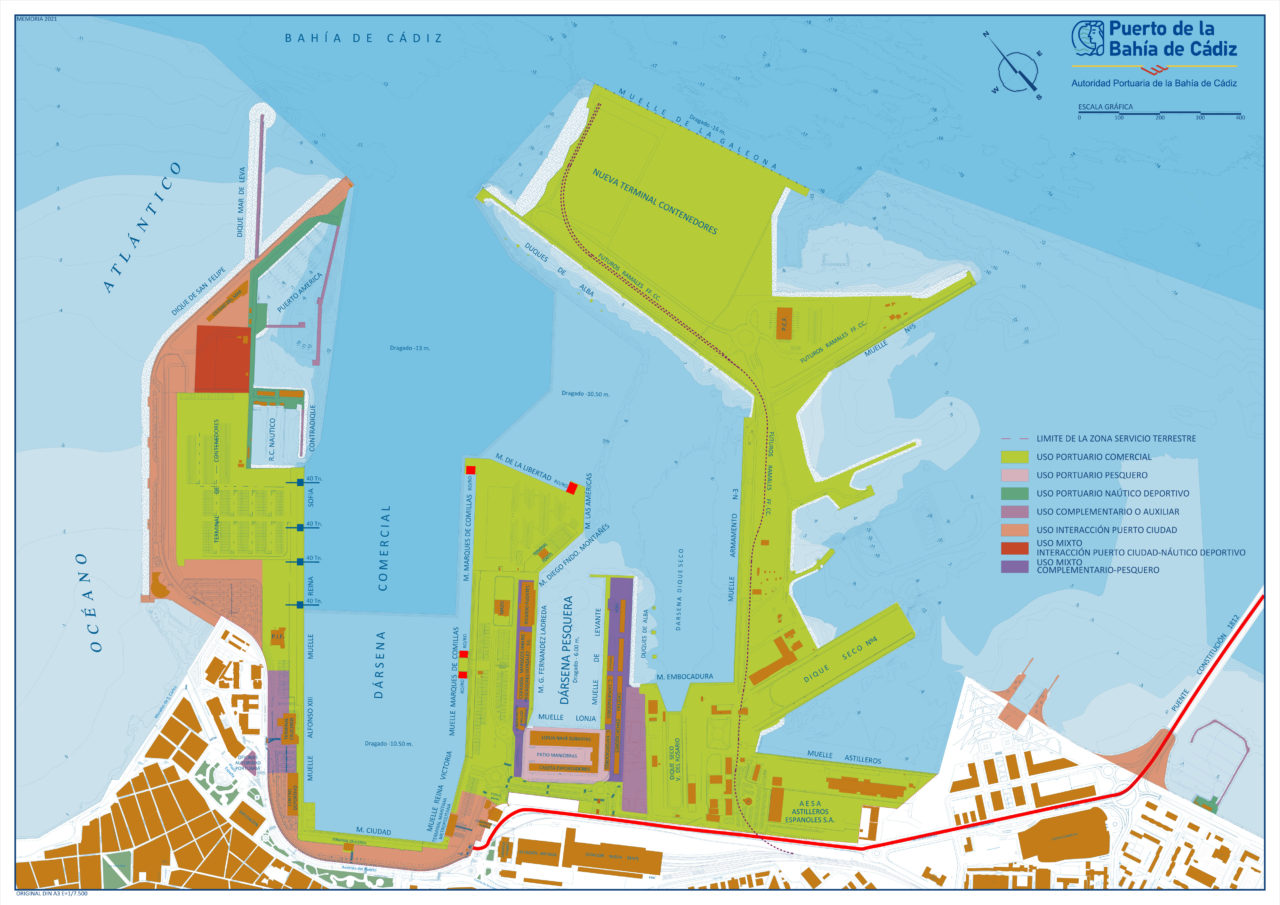 Dársenas | Puerto de la Bahía de Cádiz